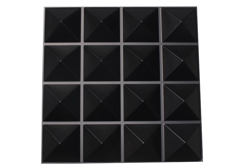 SoundAssured Pyramid Acoustic Diffuser Black | Reverb