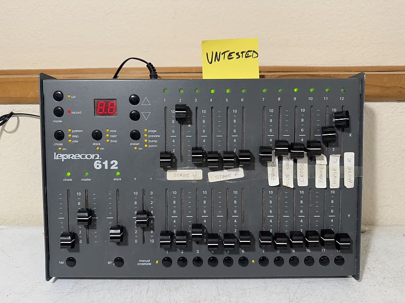 Leprecon LP-612 612 Microplex-DMX / Analog 12 Channel Console | Reverb