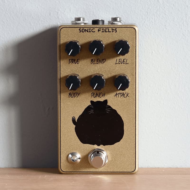 Sonic Fields Fat Cat Overdrive - Golden / Black knobs | Reverb
