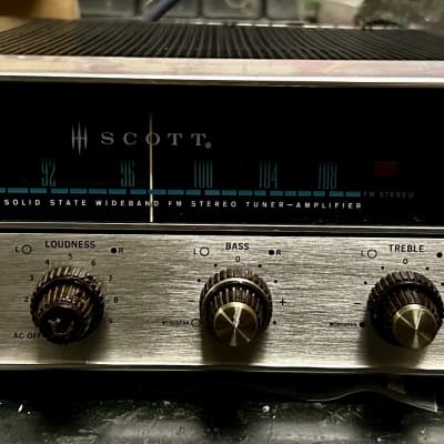 HH Scott 344-b Receiver Preamp Tuner Amplifier 1966 - Silver | Reverb