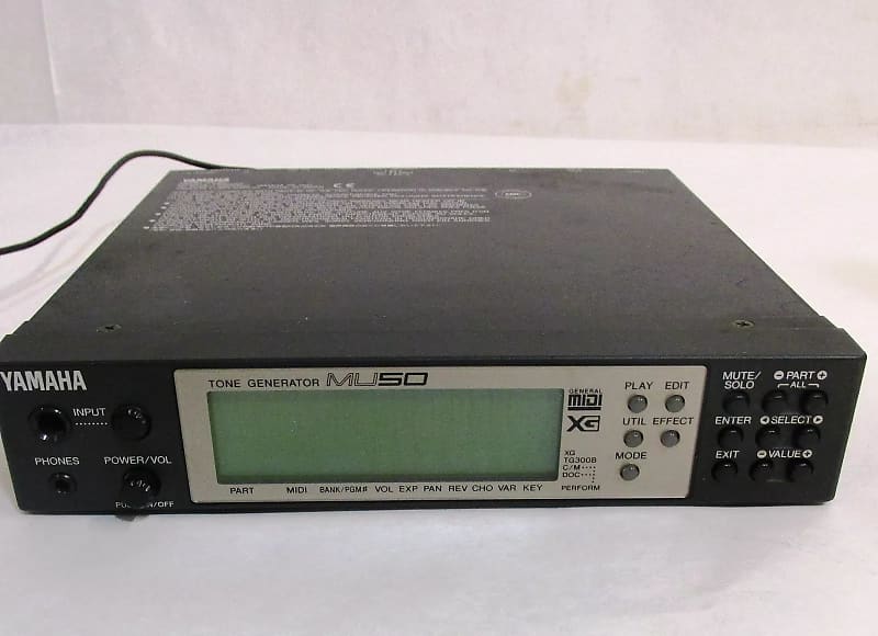 Yamaha MU50 Tone generator midi sound module | Reverb