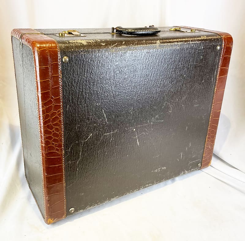 Black Excelsior Accordion Hard Case 22" x 17" x 10" (55.5cm x | Reverb