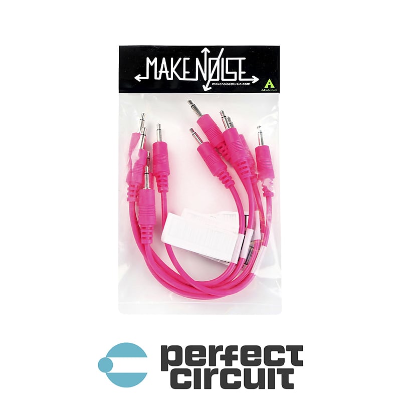 Make Noise Hot Pink Patch Cables - 5-pack | Reverb