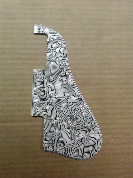 Epiphone ES-339 White & black Tiger Stripe Pearl pickguard | Reverb