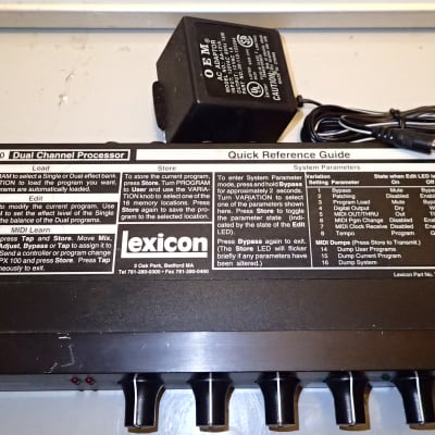 Lexicon MPS-100 Dual Channel Multi-Effect Processor Vintage | Reverb