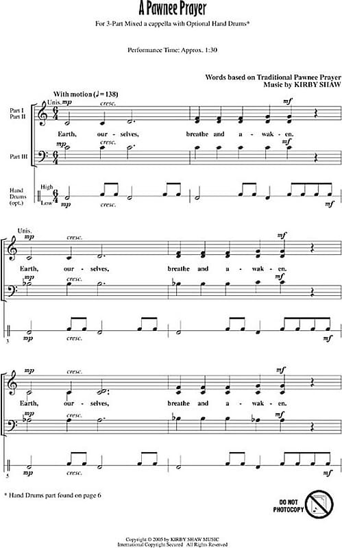 A Pawnee Prayer | Reverb