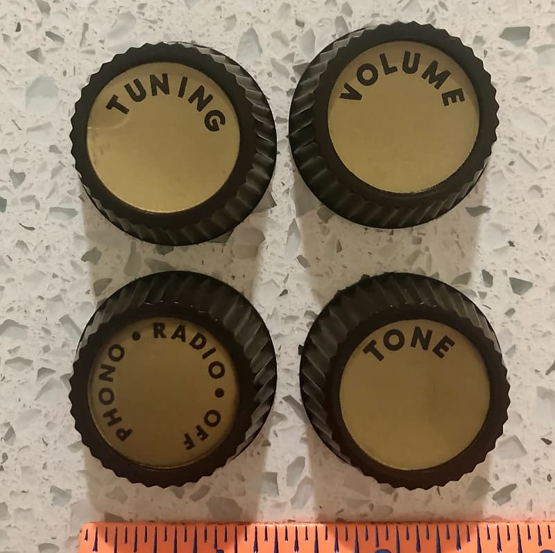 Set 4 Original Vintage Cupcake Reflector Knobs Volume | Reverb Canada