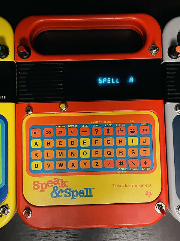 Texas Instruments Speak and Spell 80s Really red(ish) | Reverb