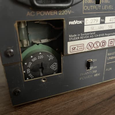 Studer Revox C279 Legendary Vintage Mixer (6channel, Analog) | Reverb