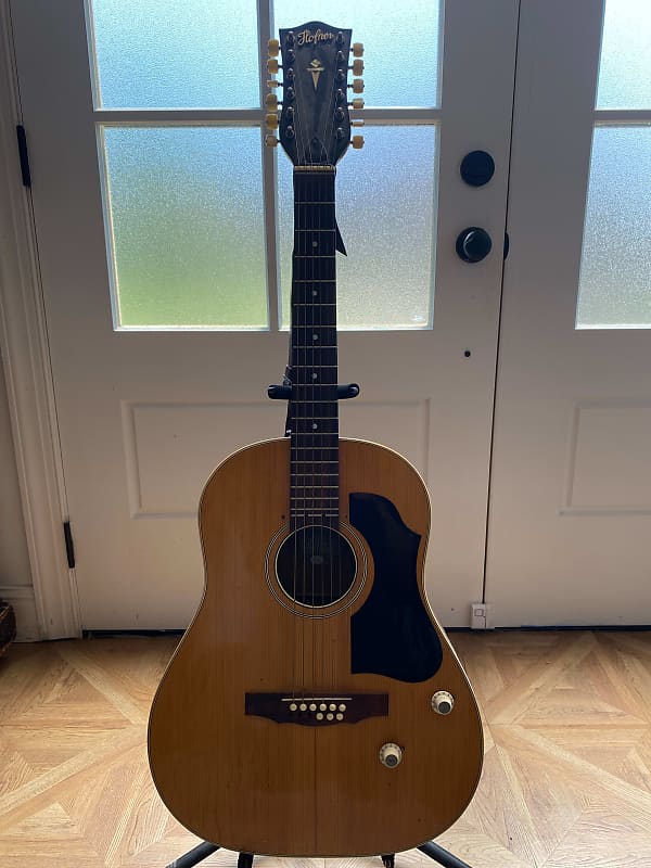 Vintage Hofner Jumbo 12 String Western 5157 Acoustic Electric | Reverb