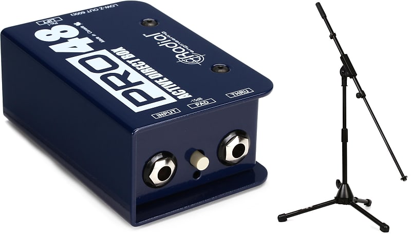 Radial Pro48 1-channel Active 48v Direct Box Bundle with | Reverb