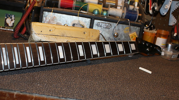 Tele Neck!! BOUND PEARLOID BLOCK INLAY TELE STYLE Neck for | Reverb