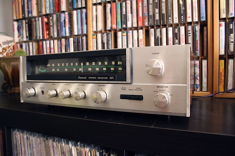 Sansui 221 Stereo Receiver 1970s - Silverface | Reverb