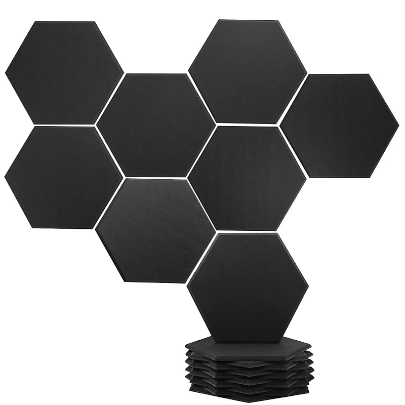 12 Pack Hexagon Acoustic Panels Soundproof Wall Panels,14" X | Reverb