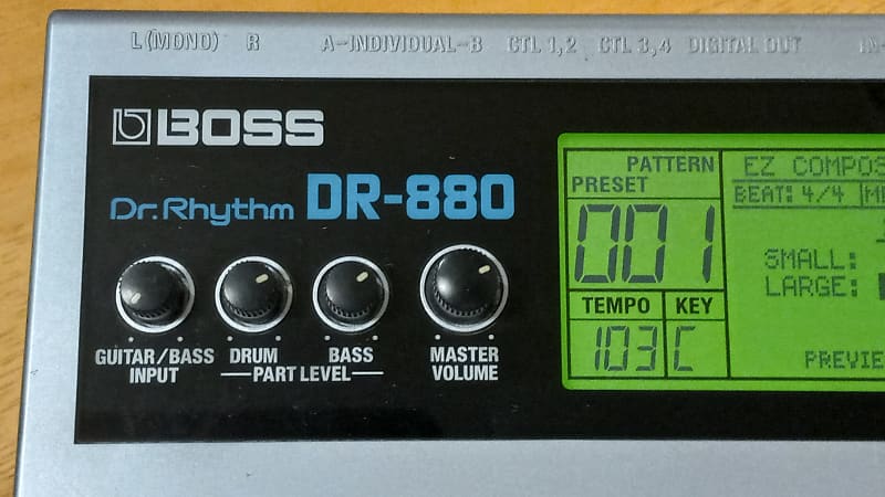 Boss DR-880 Drum Machine & Guitar & Bass Effects Processor | Reverb
