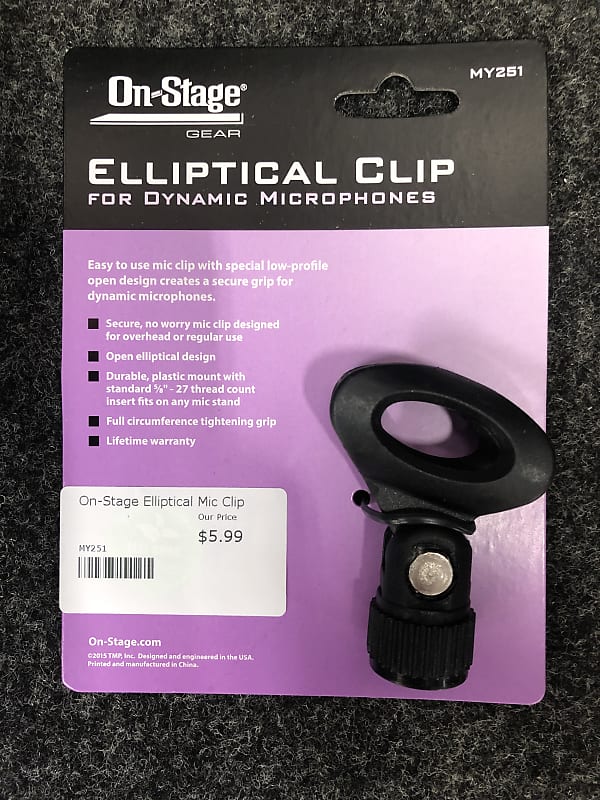 On-Stage Elliptical Mic Clip | Reverb