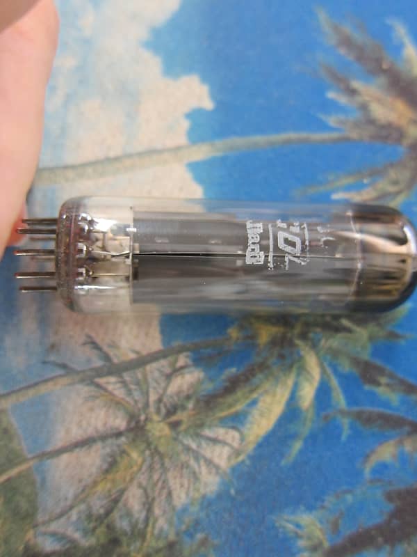 Vintage Mullard EZ81 6CA4 Rectifier tube, D Getter, Balanced | Reverb