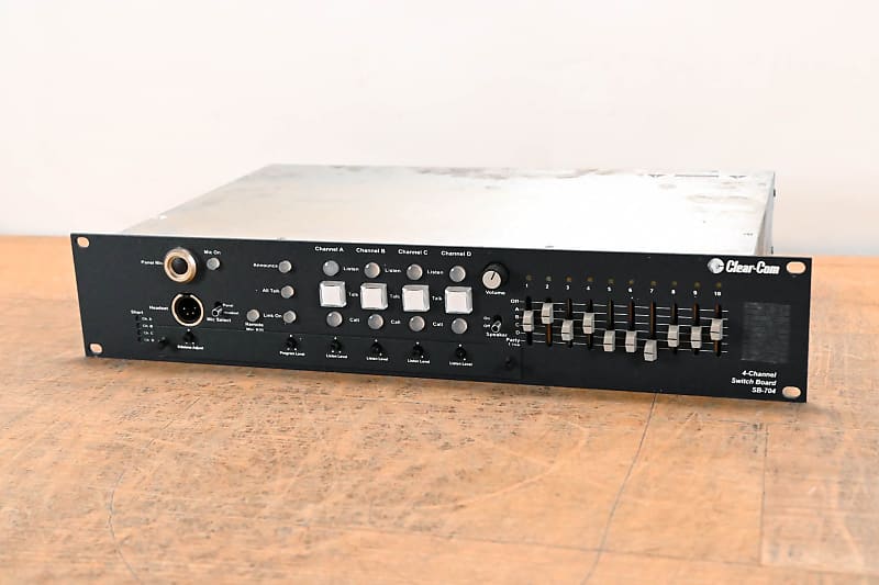Clear-Com SB-704 2RU 4-Channel Switchboard Main Station | Reverb