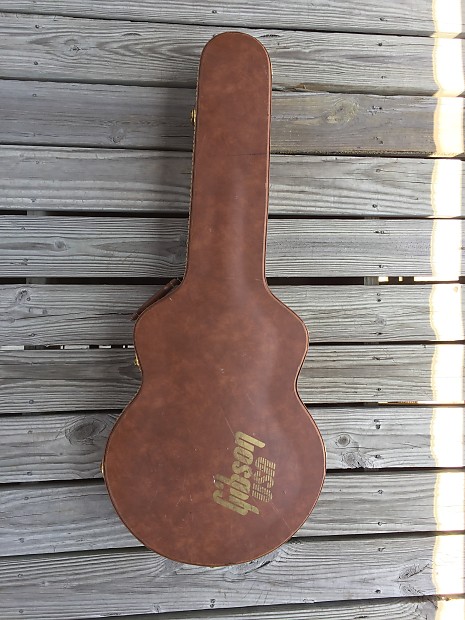 Gibson 335 Case 1987 Brown Exterior with Pink Interior | Reverb