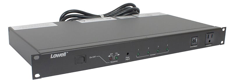 Lowell 1 space Rack Mount Power Panel 6 Switched 3 Unswitched | Reverb