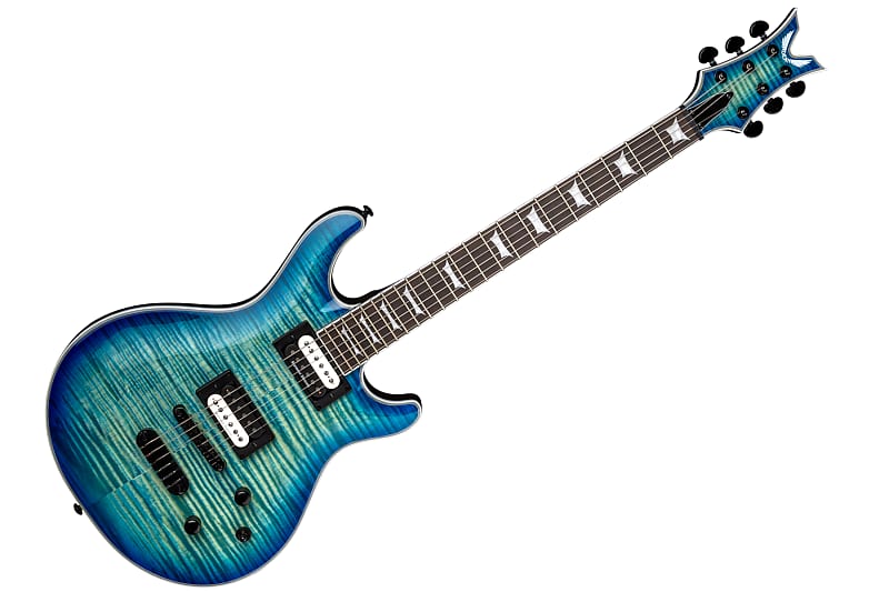 DEAN Icon Select Flame Maple electric guitar Ocean Burst Blue | Reverb