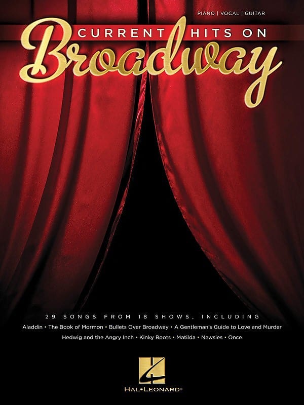Current Hits On Broadway Sheet Music Book | Reverb