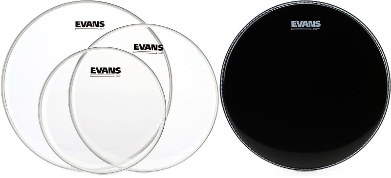 Evans G2 Clear 3-piece Tom Pack - 10/12/14 inch Bundle with | Reverb
