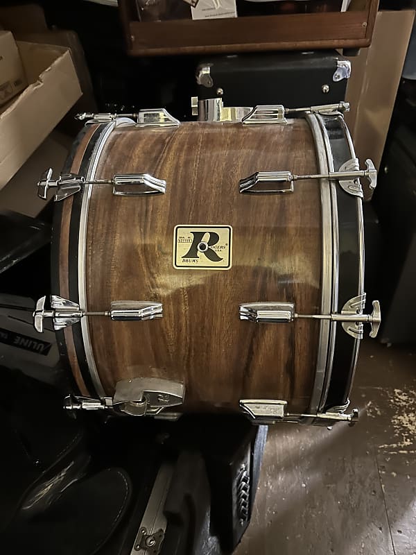 Rogers 22 inch bass drum - Wood finish | Reverb