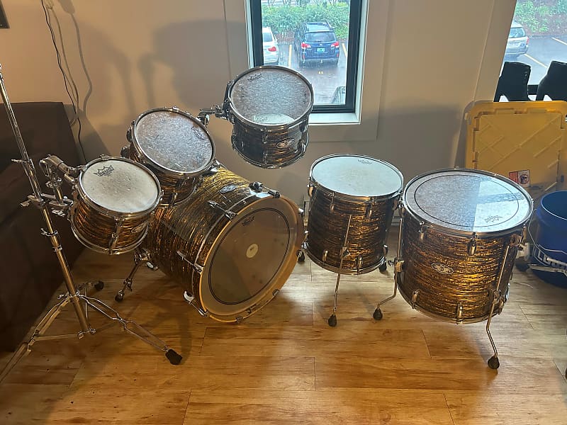 Pearl Vision SST Birch Ply Shell's Strata Gold 7 Piece Pearl | Reverb