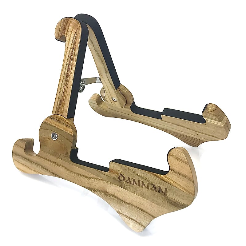 Foldable Wooden Guitar Stand by Dannan in Light Walnut | Reverb