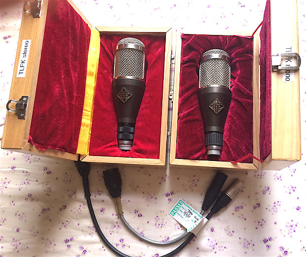 Super Rare !!! Vintage Telefunken Ribbon Microphones Stereo | Reverb