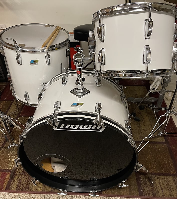 Ludwig Drum Shell Kit 1978 - White Cortex | Reverb