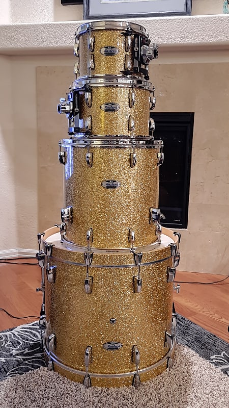 Pearl Masters Maple Complete 2022 - Bombay Gold Sparkle | Reverb