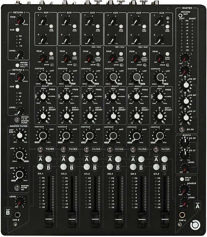 MODEL1 6 Channel Analog Mixer | Reverb