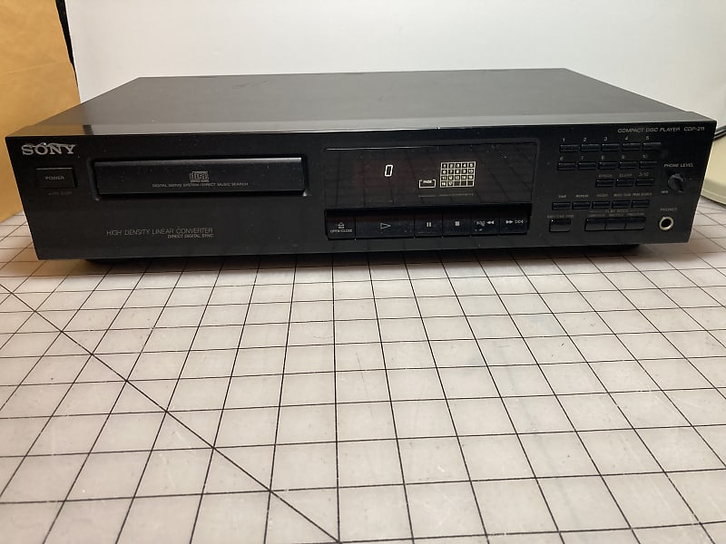 Vintage 1993 Sony CDP-211 Single CD Player - Tested | Reverb