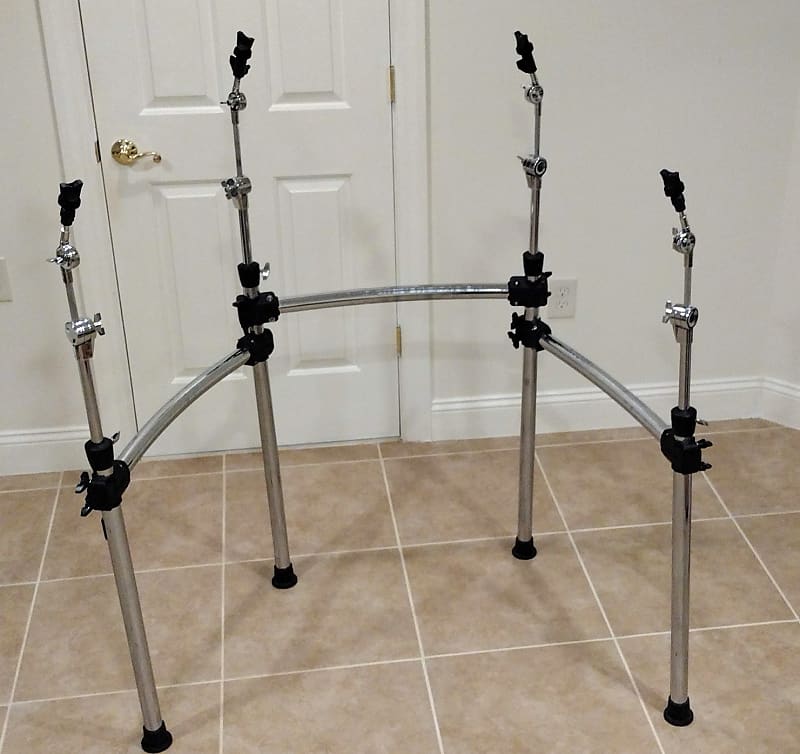 Alesis Heavy Duty Chrome Drum Rack with 4 Cymbal Boom Arms | Reverb