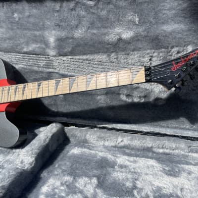 Jackson Firebird 1987 - Charcoal with red stripes | Reverb