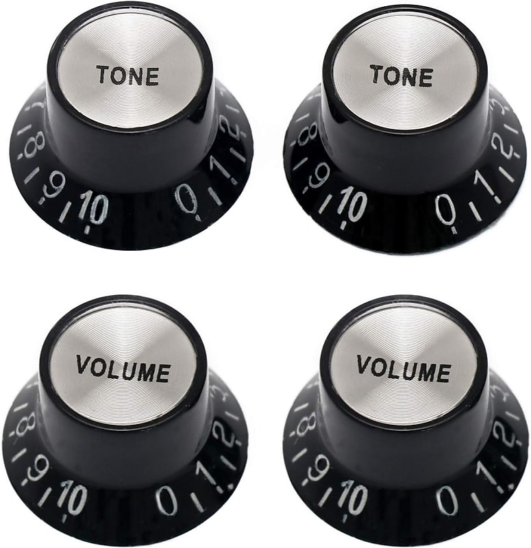 Electric Guitar Top Hat Knobs Speed Control Knobs 2 Volume 2 | Reverb