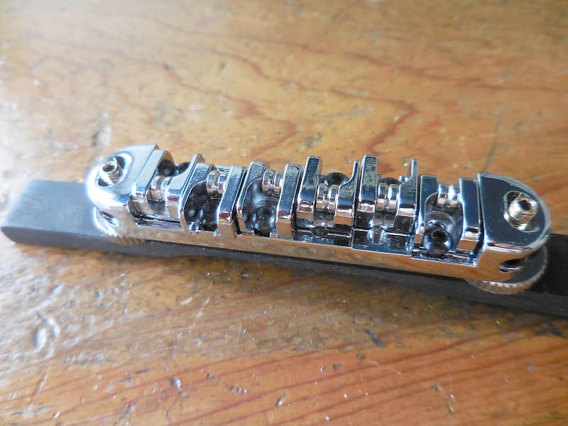 Wilkinson Roller Bridge (Gotoh) Chrome with Archtop Base | Reverb