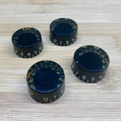 Gibson Vintage Black Barrel Speed Knobs Les Paul ES SG 1967 | Reverb