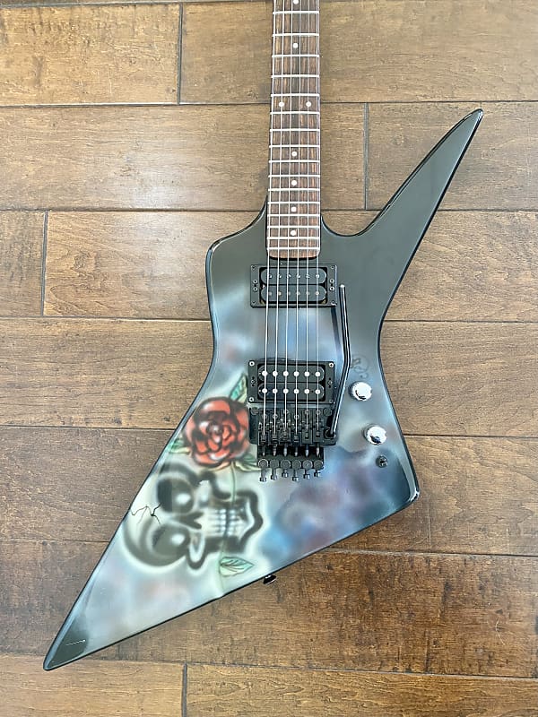 Kramer Condor 1985 USA Guitar Art Collection "Skull & Rose" | Reverb