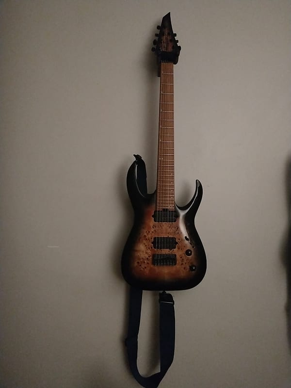 Jackson Juggernaut 7 String 2021 Black Burl Burst | Reverb