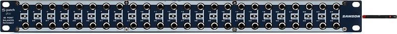 Samson S-Patch Plus 48-point Balanced Patchbay Bundle with | Reverb