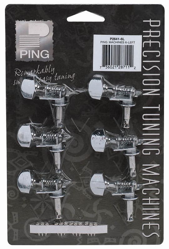 Ping P2641-6L Economy Chrome Machine Heads. 6-In-Line Left | Reverb