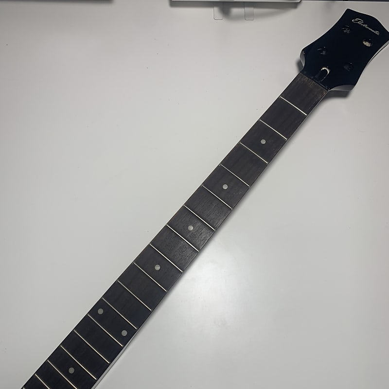 Black Electromatic Bolt On Bass Neck Short Scale 30" with Nut | Reverb