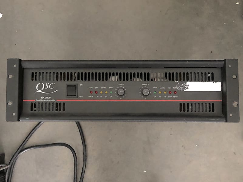 QSC EX2500 Dual Monaural Amplifier 750W 4ohm Powered Amp #2 | Reverb