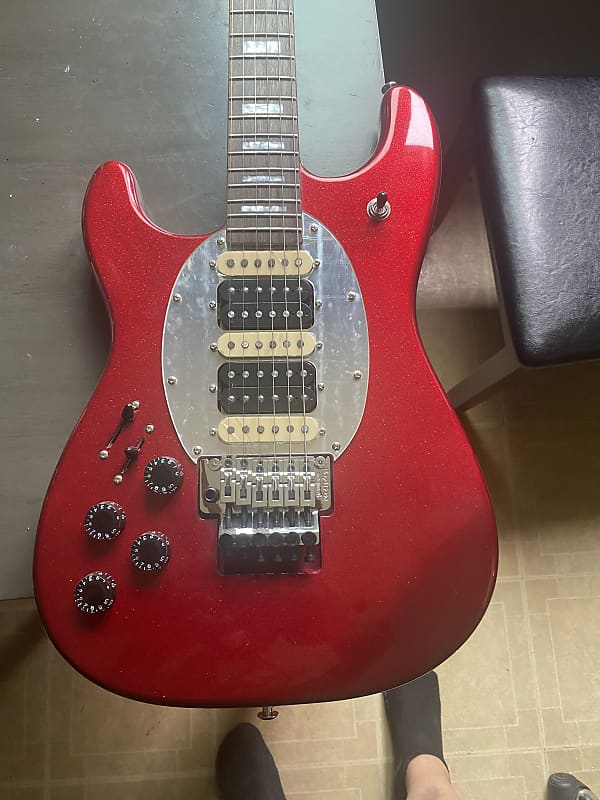 Left Handed Sawtooth ST-ES HYBRID Candy Apple Red Sawtooth | Reverb