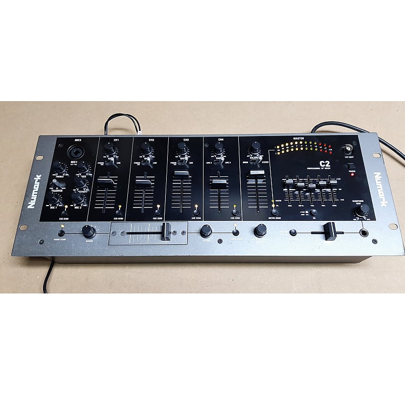 Numark C2 Four-Channel DJ Rack Mixer with Five-Band EQ | Reverb
