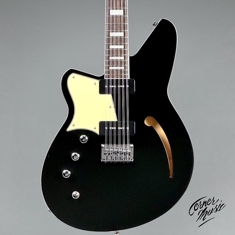 Reverend Airwave 12-String 2023 - Midnight Black w/ Case | Reverb