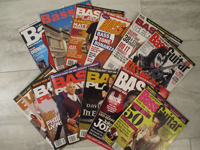 Bass Guitar Player Magazines - 12 Misc. Titles | Reverb